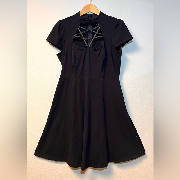 Royal Bones | Dresses | Royal Bones Hot Topic Pentagram Dress Gothic ...